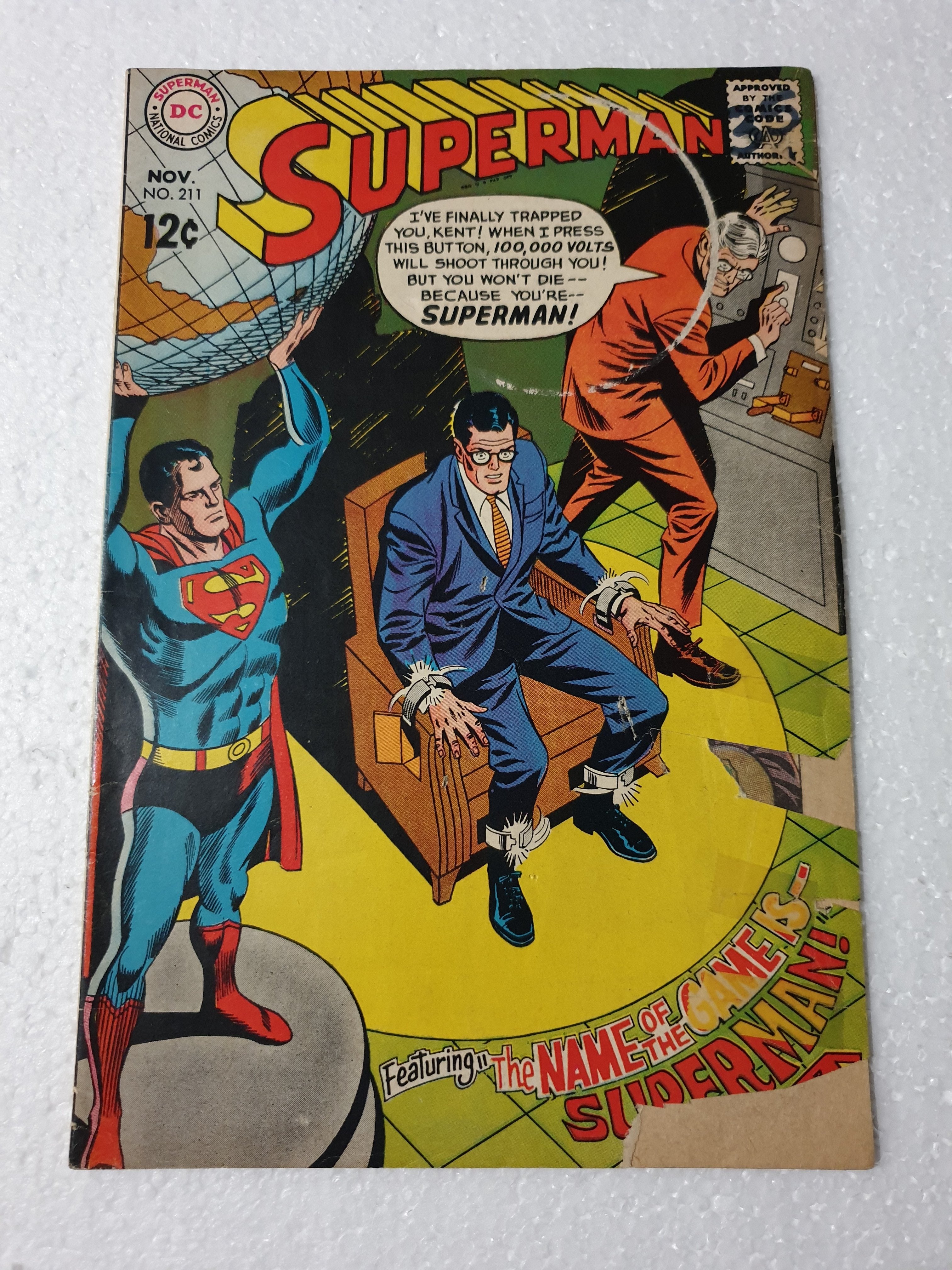 Superman #211 (1968) - GD – Slab Head Comics