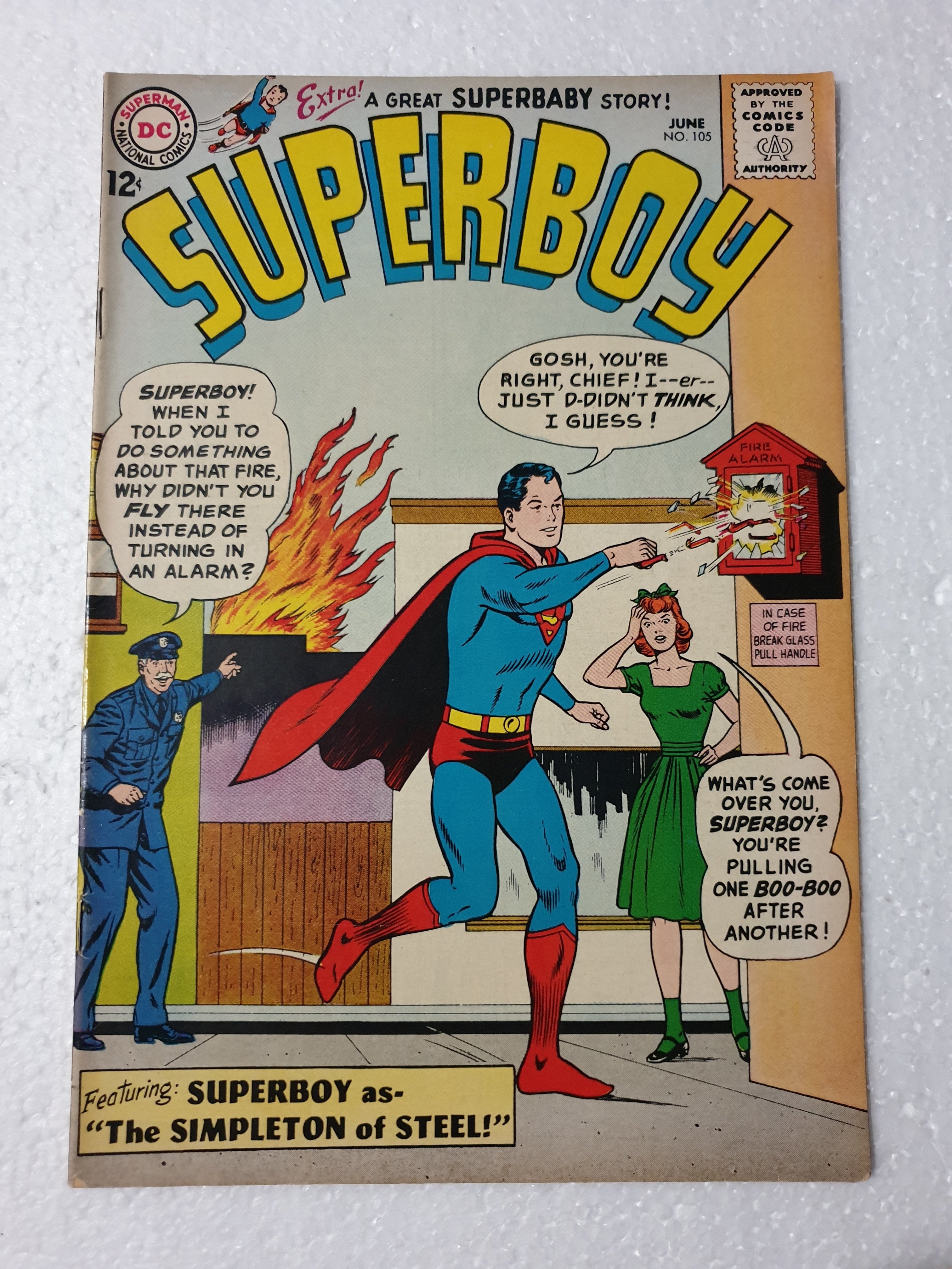Superboy #105 (1963) - FN- – Slab Head Comics