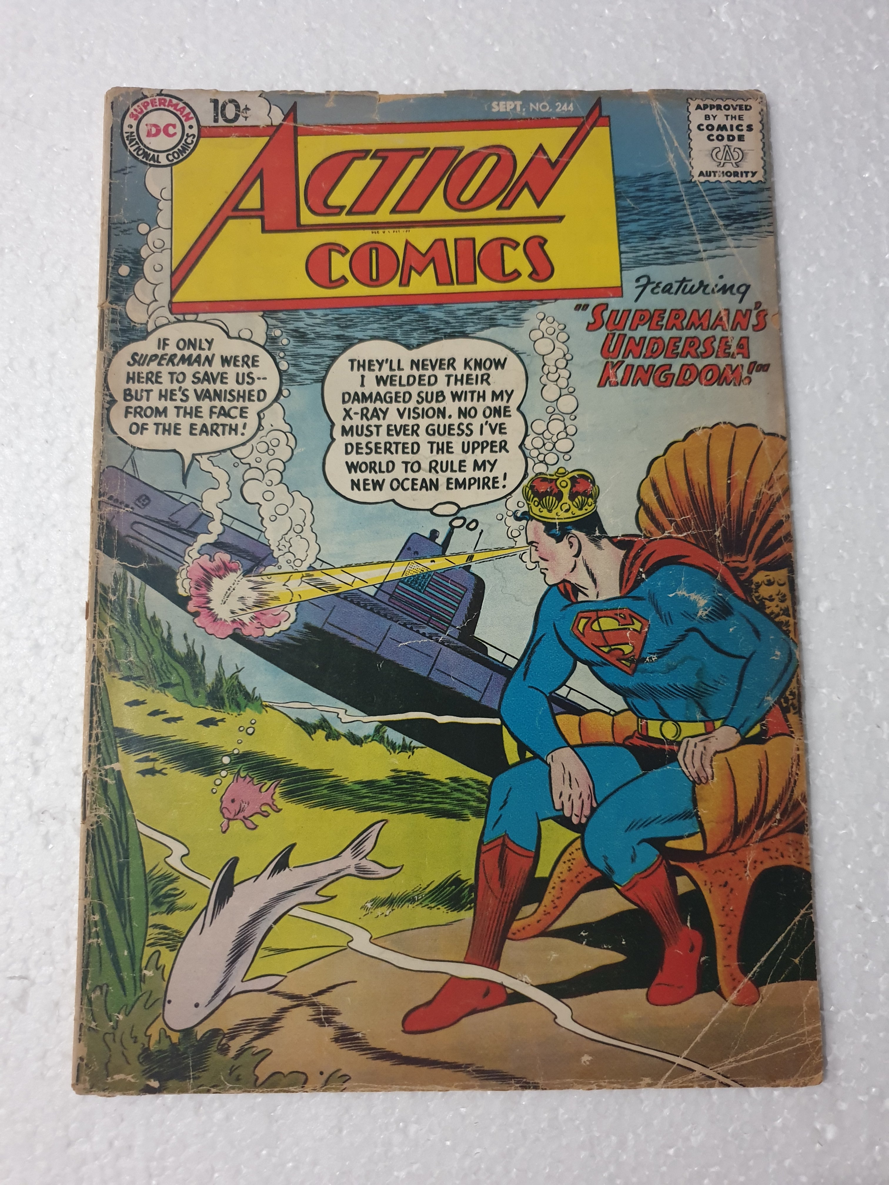 Action Comics #244 (1958) - GD- – Slab Head Comics